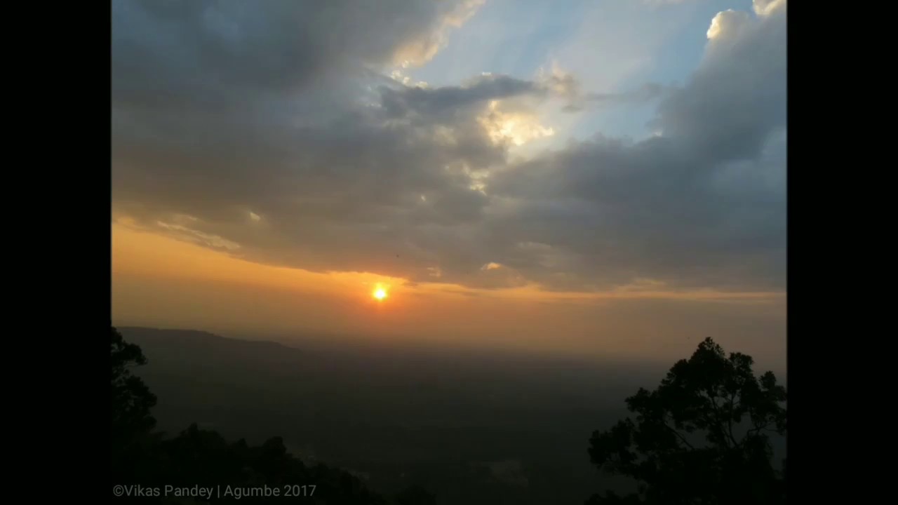 Sunset Point Agumbe Timelapse - YouTube