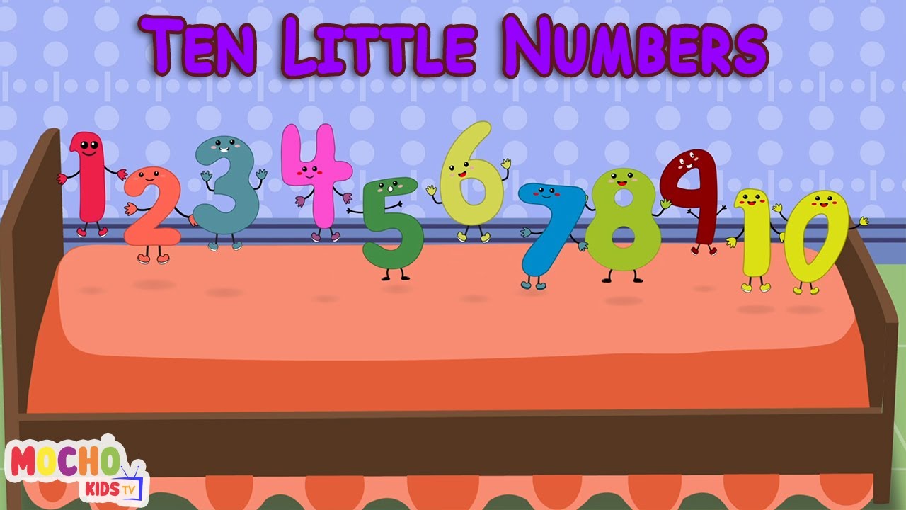 Ten Little Numbers Jumping on the Bed 🛏️ | Learn to Count with Fun Song ...
