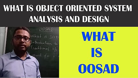 Object Oriented System Analysis and Design - YouTube