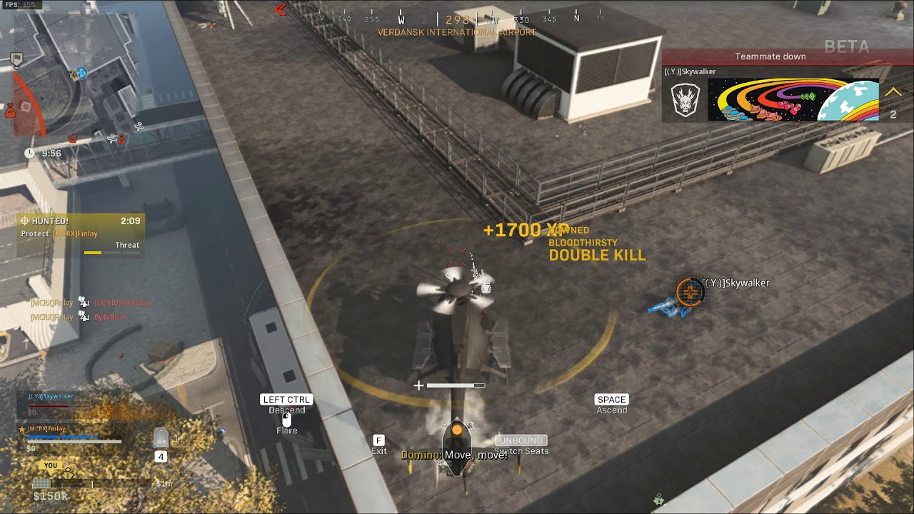 COD:MW Warzone helicopter double kill - YouTube