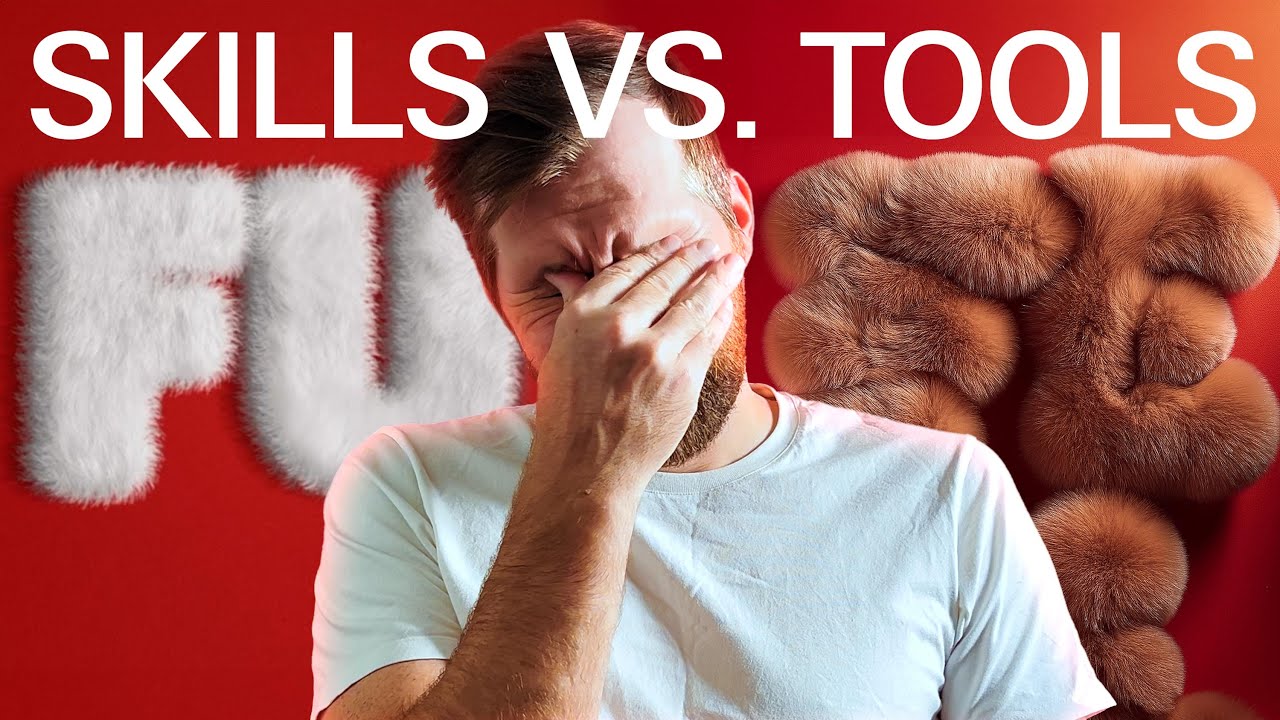 Making a typographic poster with a fur effect - YouTube