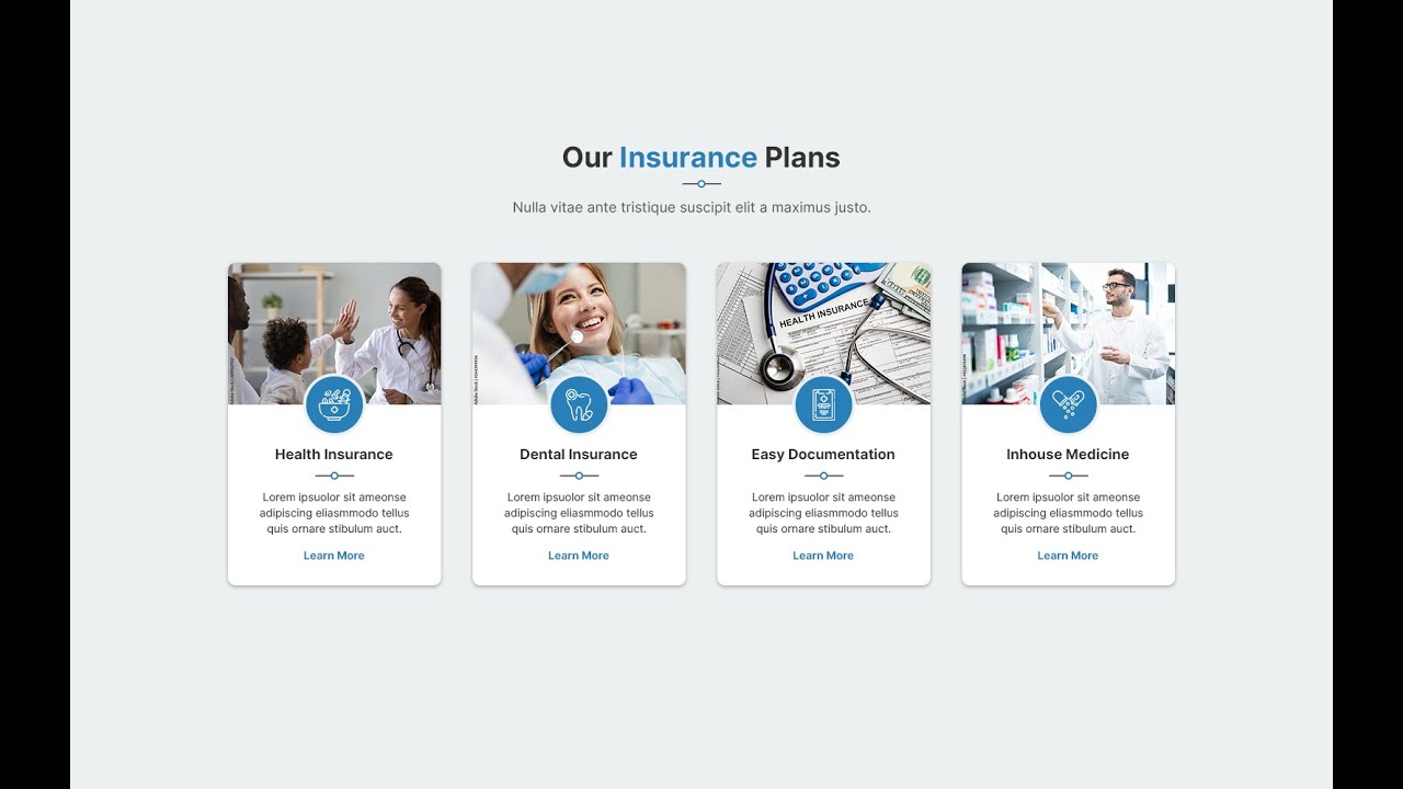 Design a Beautiful Healthcare Service Section in Photoshop - YouTube