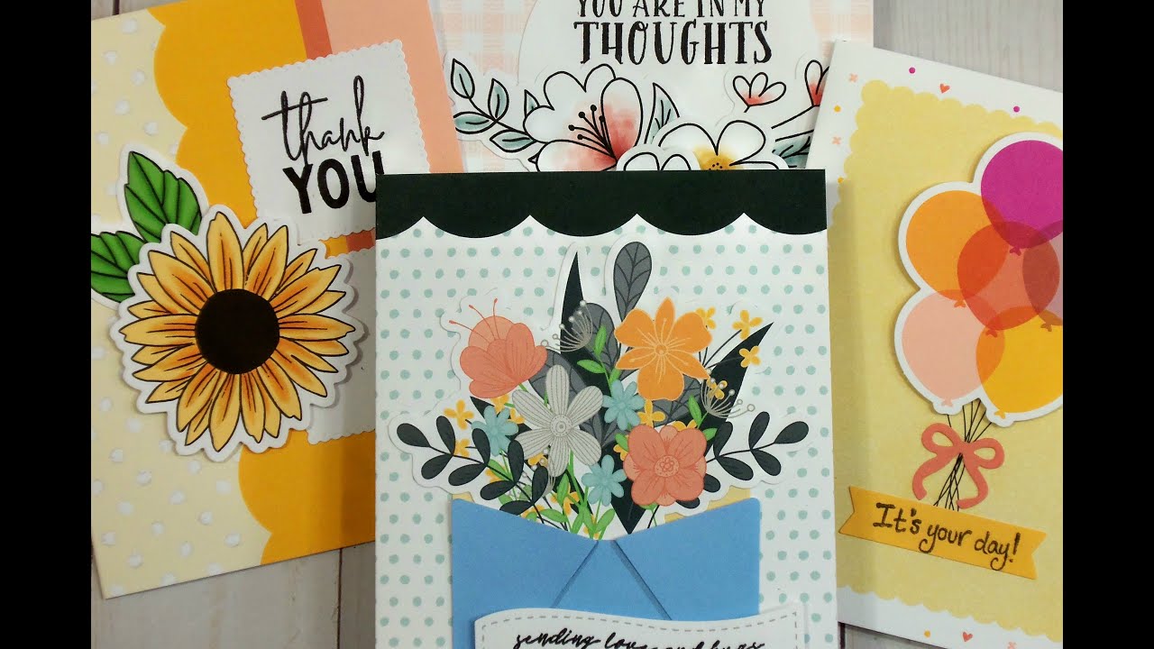 4 CARDS 1 KIT || CRAFT WITH HEART - YouTube