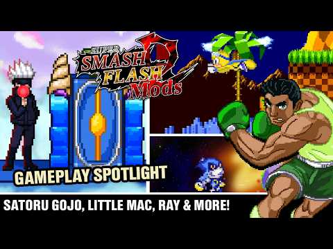 SSF2 Mods Gameplay Spotlight: Gojo, Metal Sonic, Little Mac, and More! (Showcase)