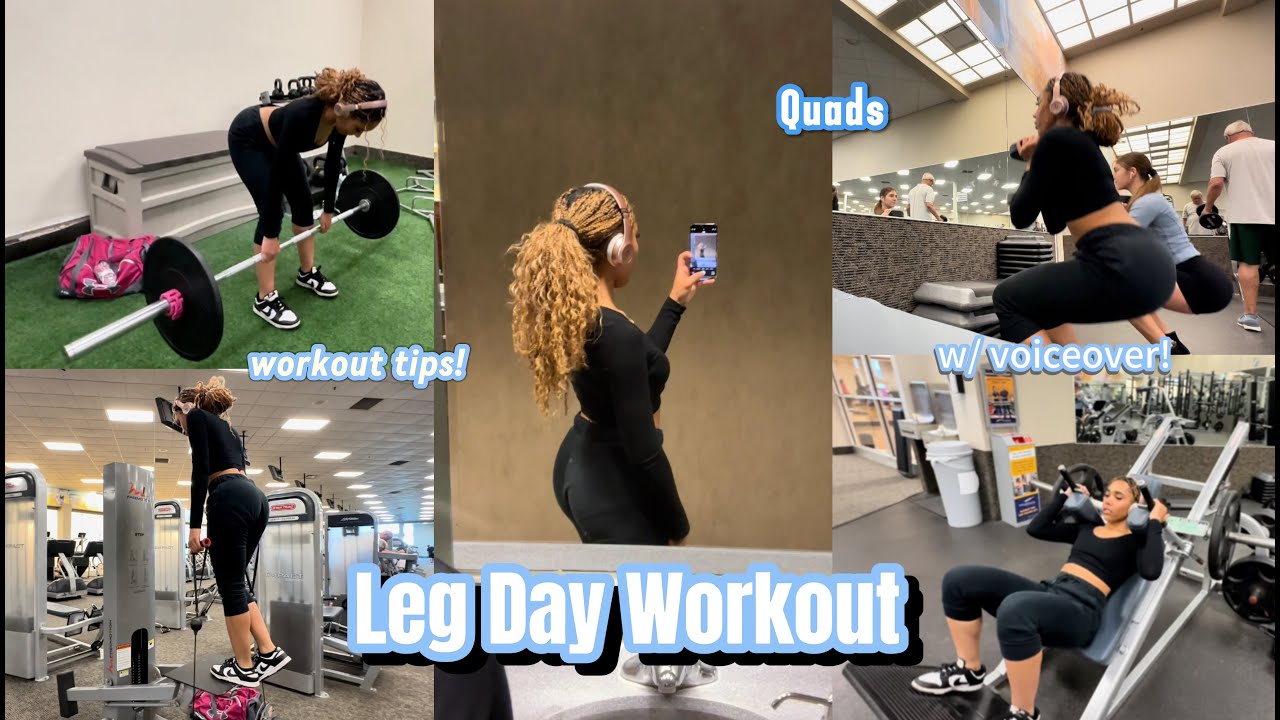 Full Leg Day Workout Mini Gym Vlog Voiceover Tips W Gym
