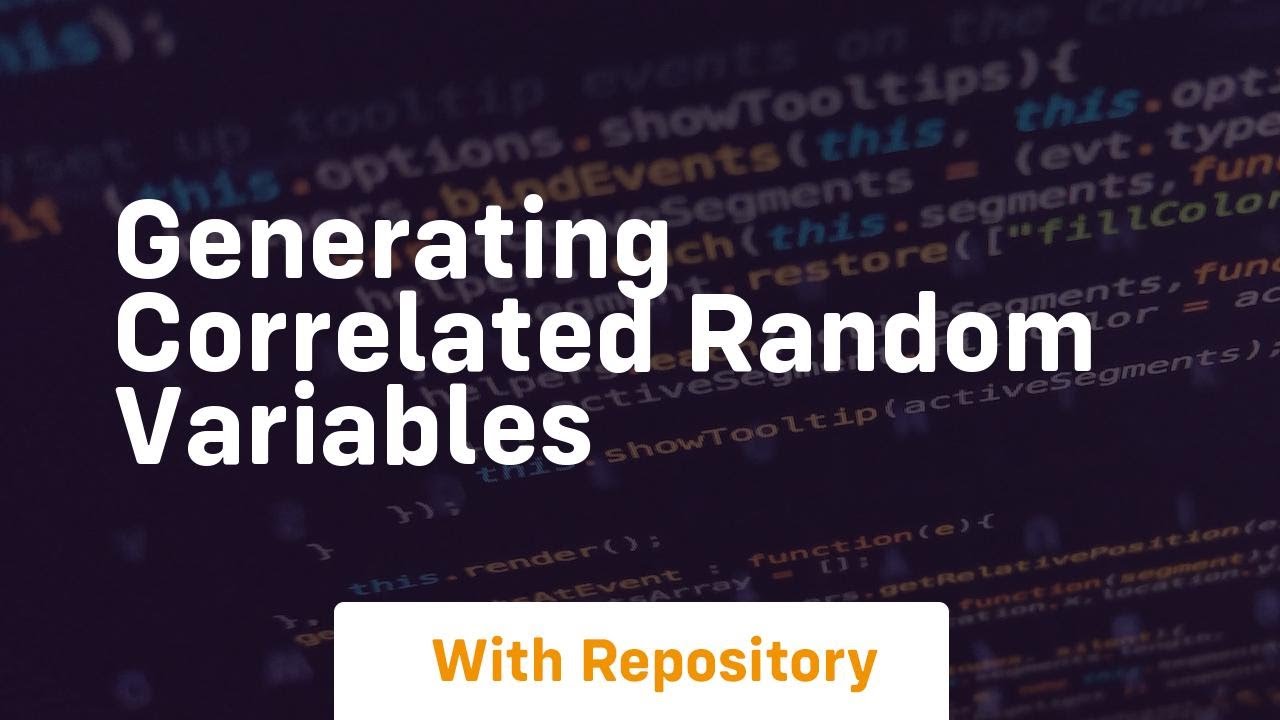 generating correlated random variables - YouTube
