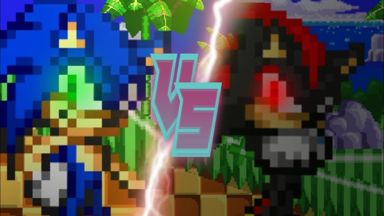 Sonic vs Shadow |Sprite animation Sonic the hedgehog #sonic# ...