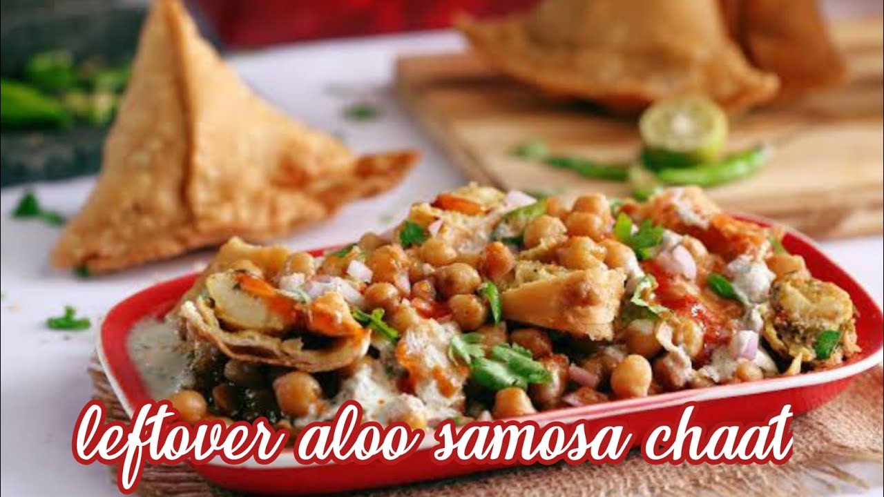 Leftover aloo samosa chaat| Street samosa chaat recipe| Special samosa ...