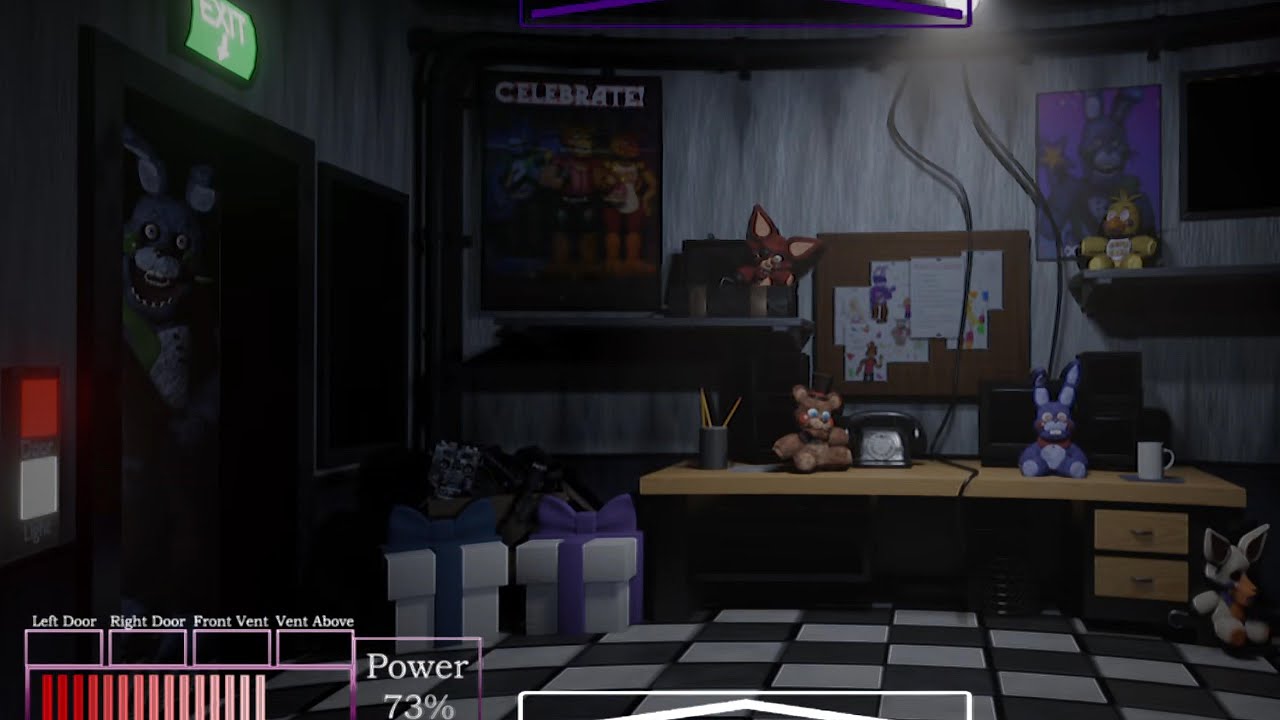 BONNIE IS PEEKING IN AT MY DOOR HIDE! - Five Nights at Playtime Freddy ...