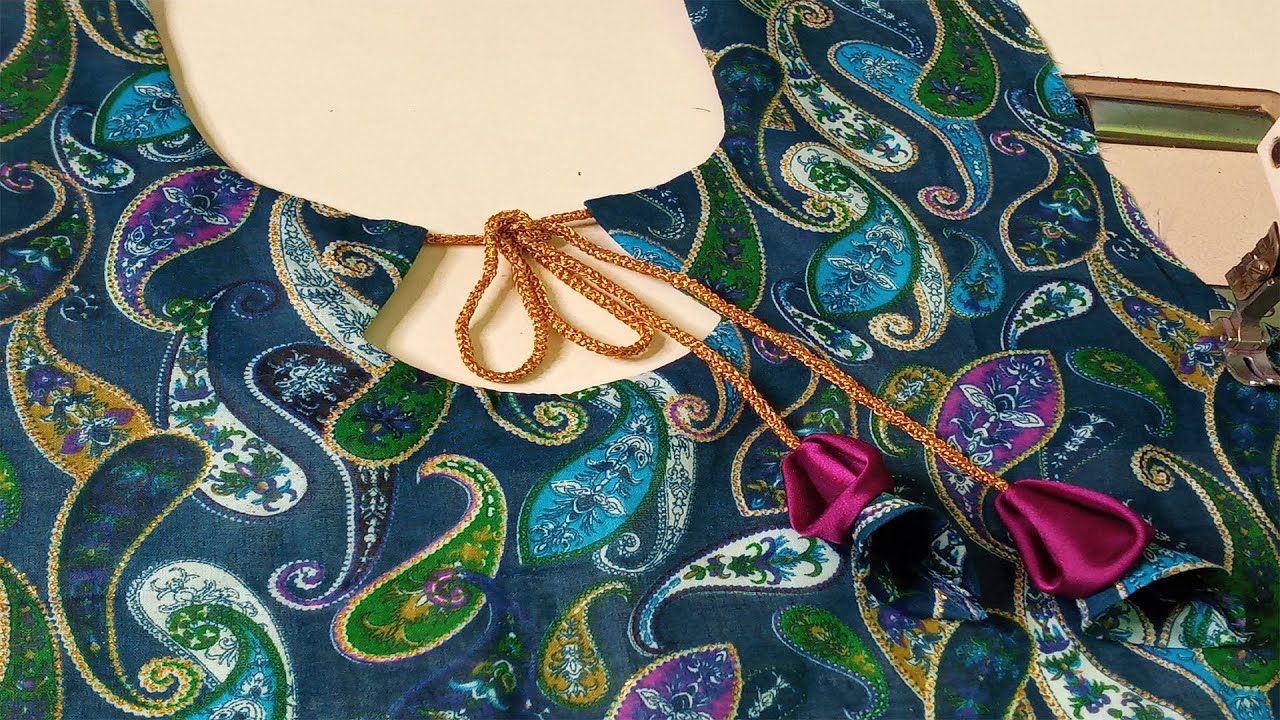 Jamar designer golar design with beautiful latkan making | Neck design ...