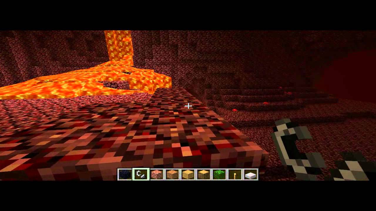 Very top of the Nether o_O - YouTube