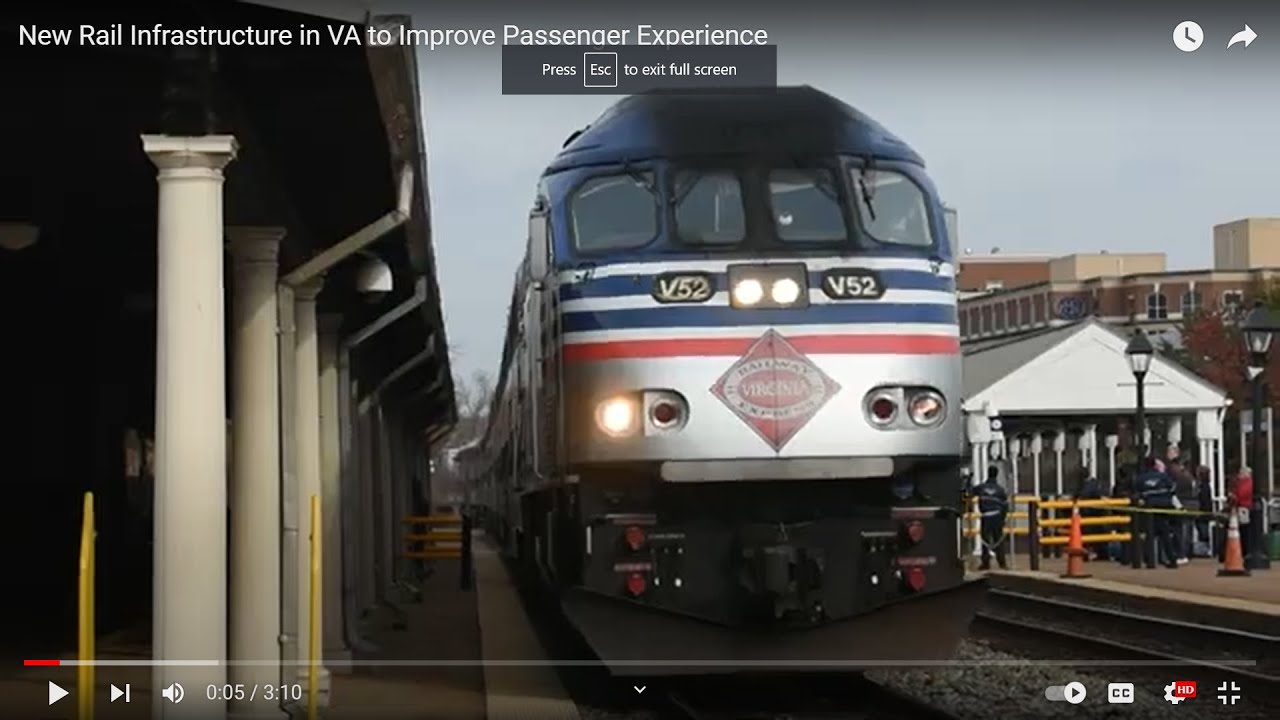 New Rail Infrastructure in VA to Improve Passenger Experience - YouTube