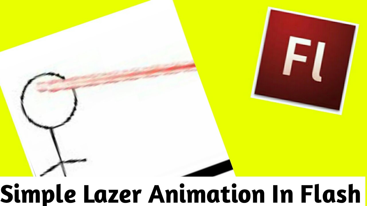 How to Make a Simple lazer Animation in Flash CS3/CS6 and Animate CC ...