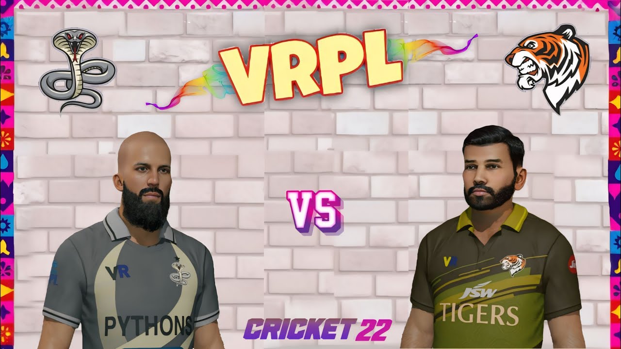 VRPL Match No 68 | Pune Pythons vs Bengal Tigers | Cricket 22 - YouTube
