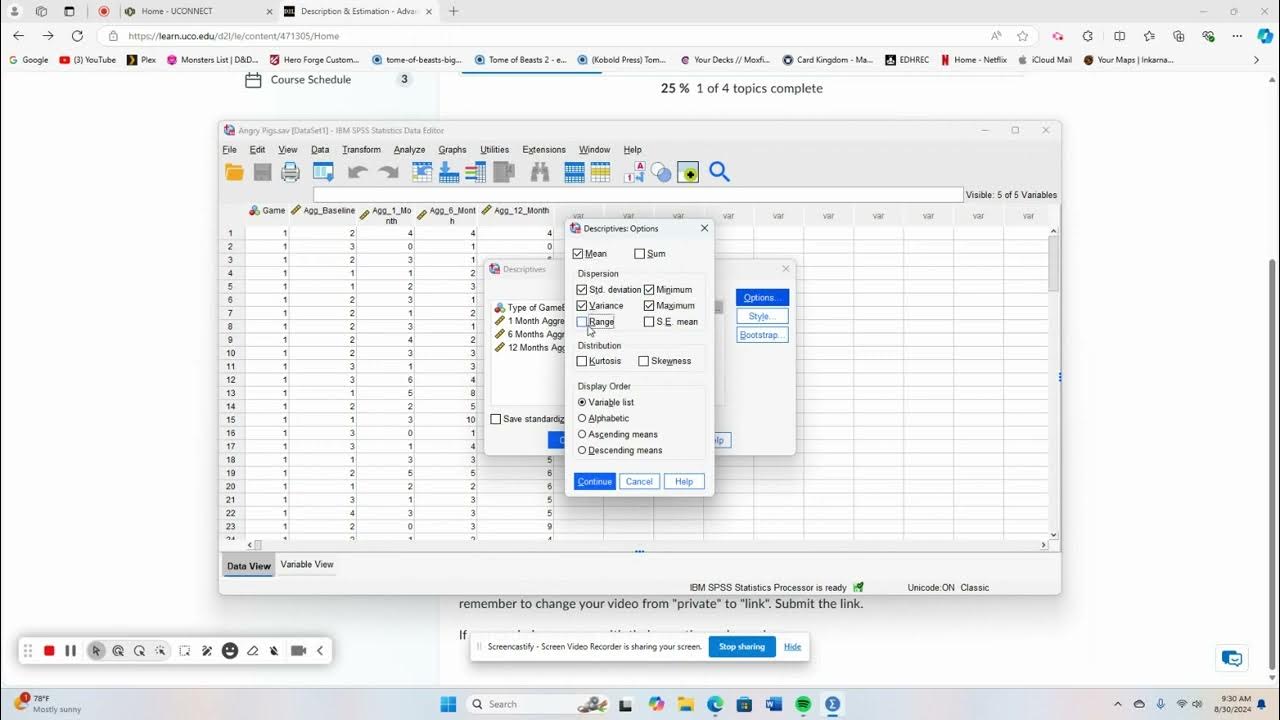Getting Started with SPSS - YouTube