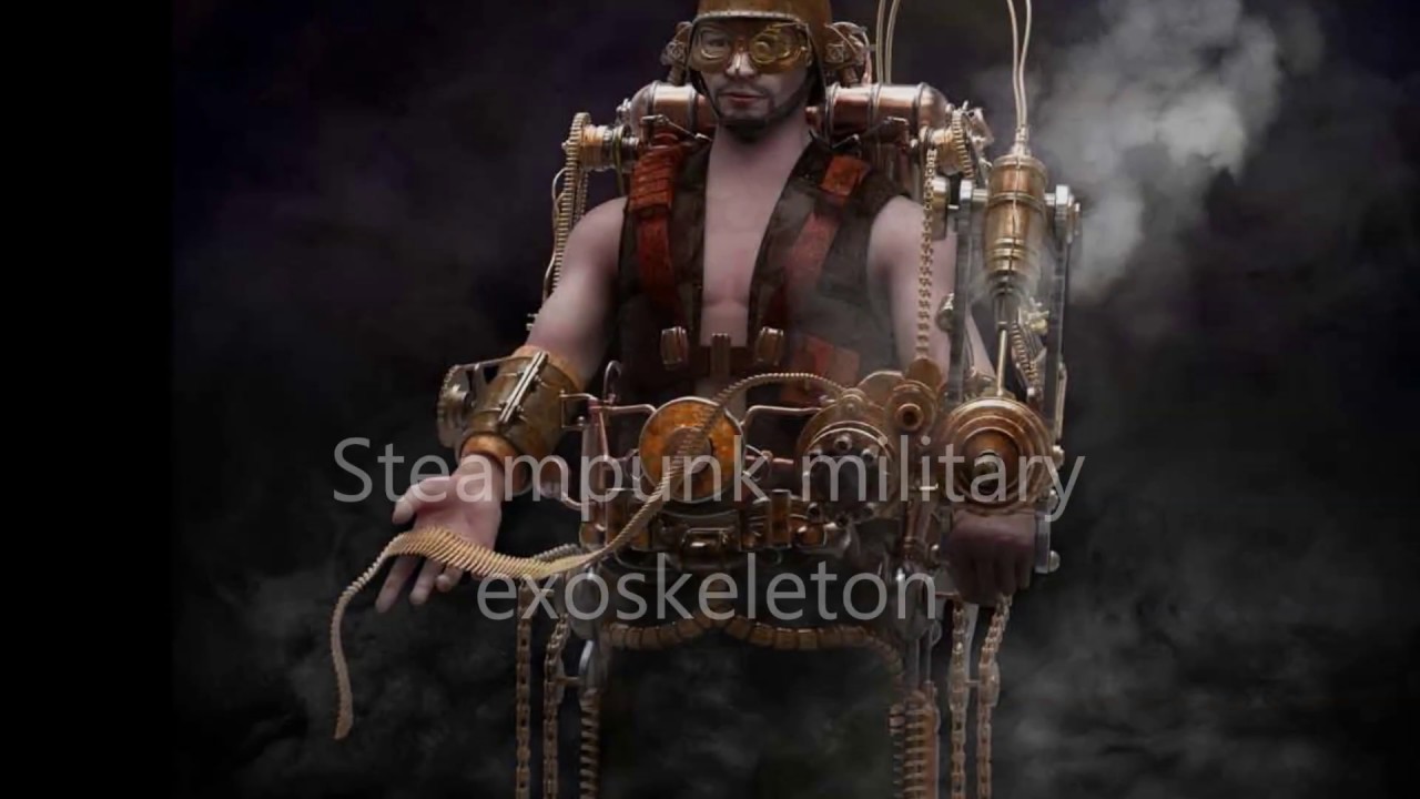 Steampunk military exoskeleton - YouTube