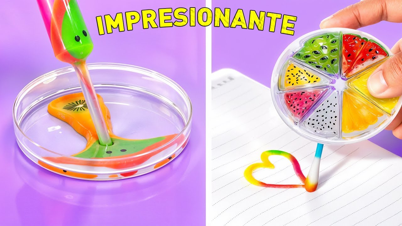 ¡LOS ESTUDIANTES CREATIVOS SUBEN DE NIVEL! 🚀 Trucos Geniales de Arte y ...