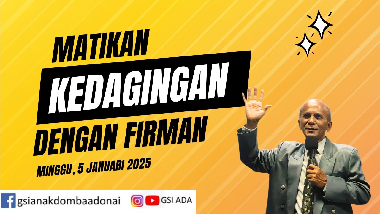 Ibadah Raya Minggu 050125 | Matikan Kedagingan | GSI Anak Domba Adonai ...
