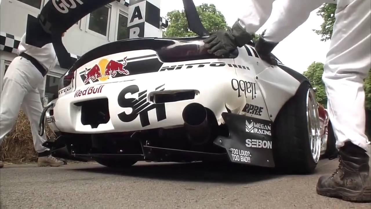 RX7 FD Goodwood Redbull - YouTube