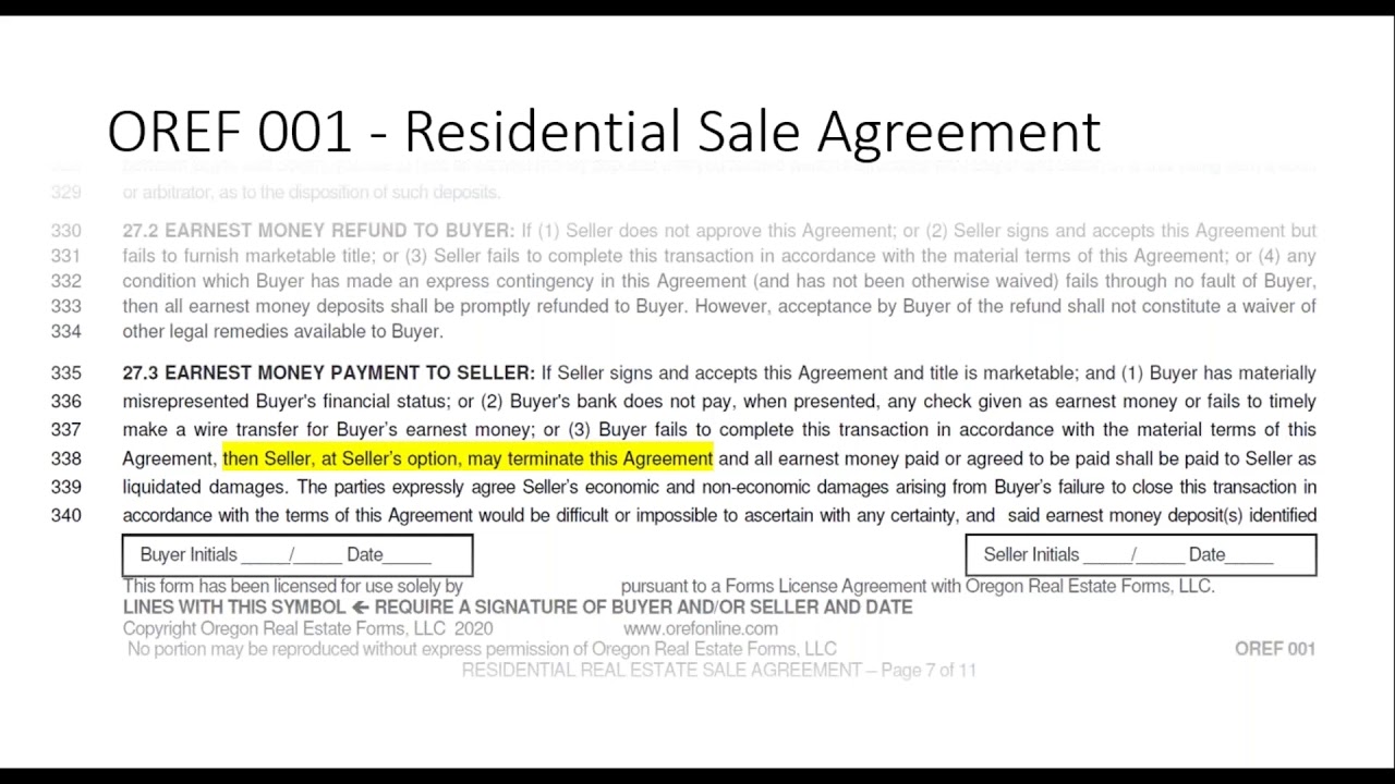 OREF 2020 Form Changes - Part 2 - YouTube