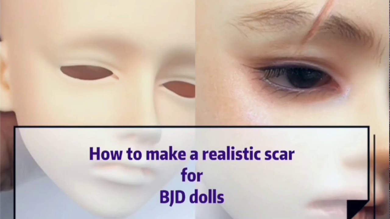How to make a realistic scar for Bjd doll’s - YouTube