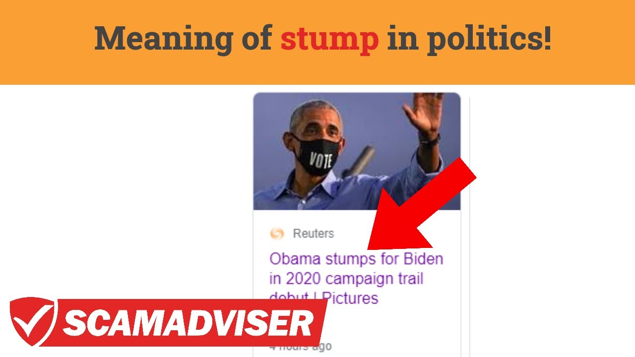 Obama stumps for Biden - meaning of stump in this phrase! What does it ...