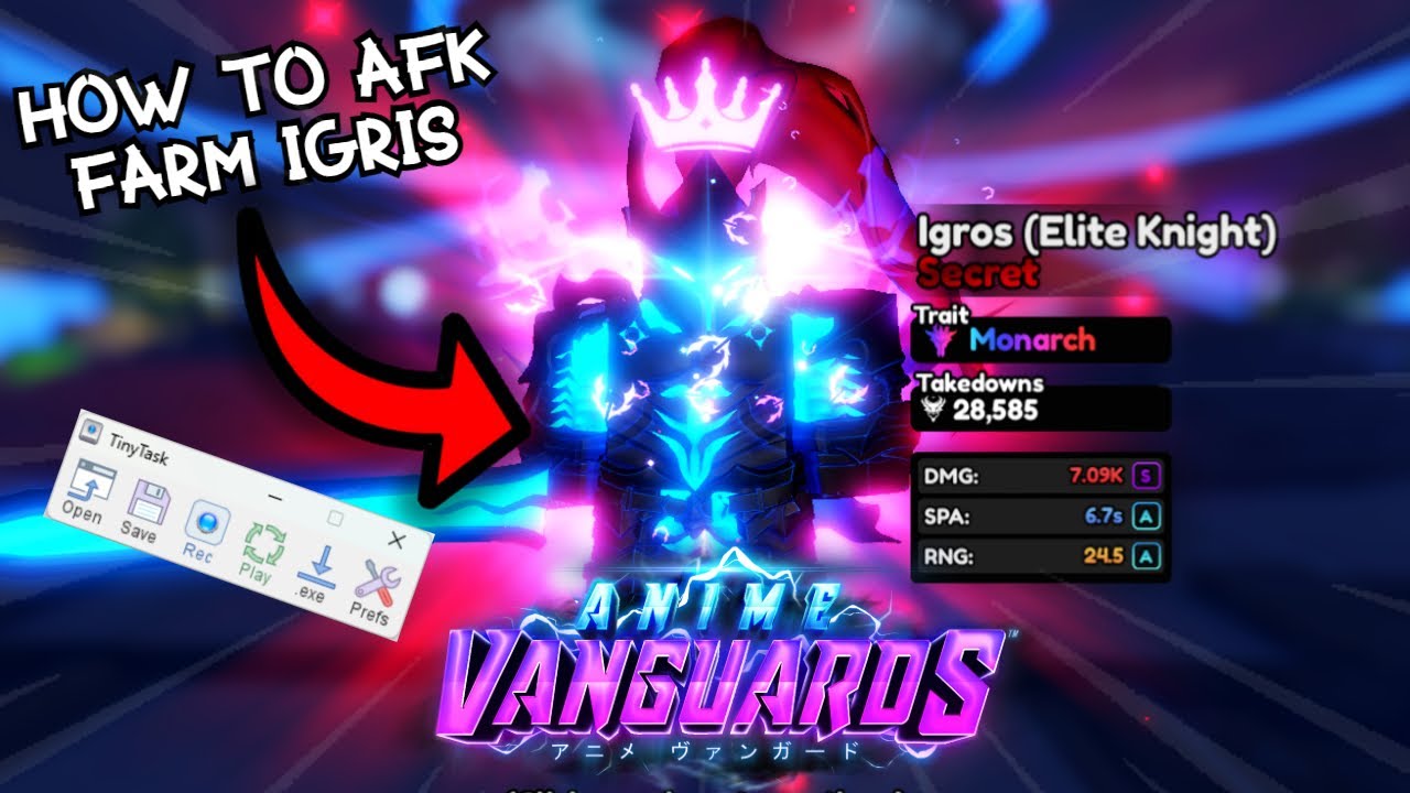 EASY AFK IGRIS MACRO GUIDE | Anime Vanguards | Roblox - YouTube