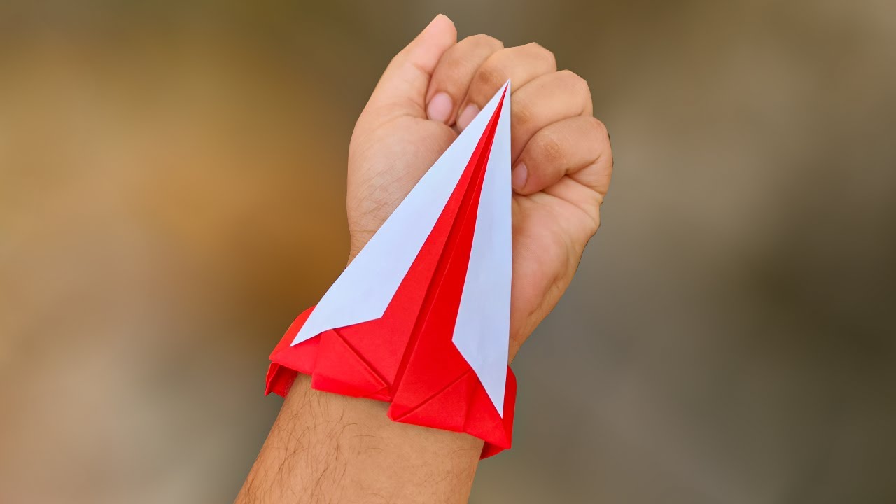 How to make Paper Wrist Blade - YouTube