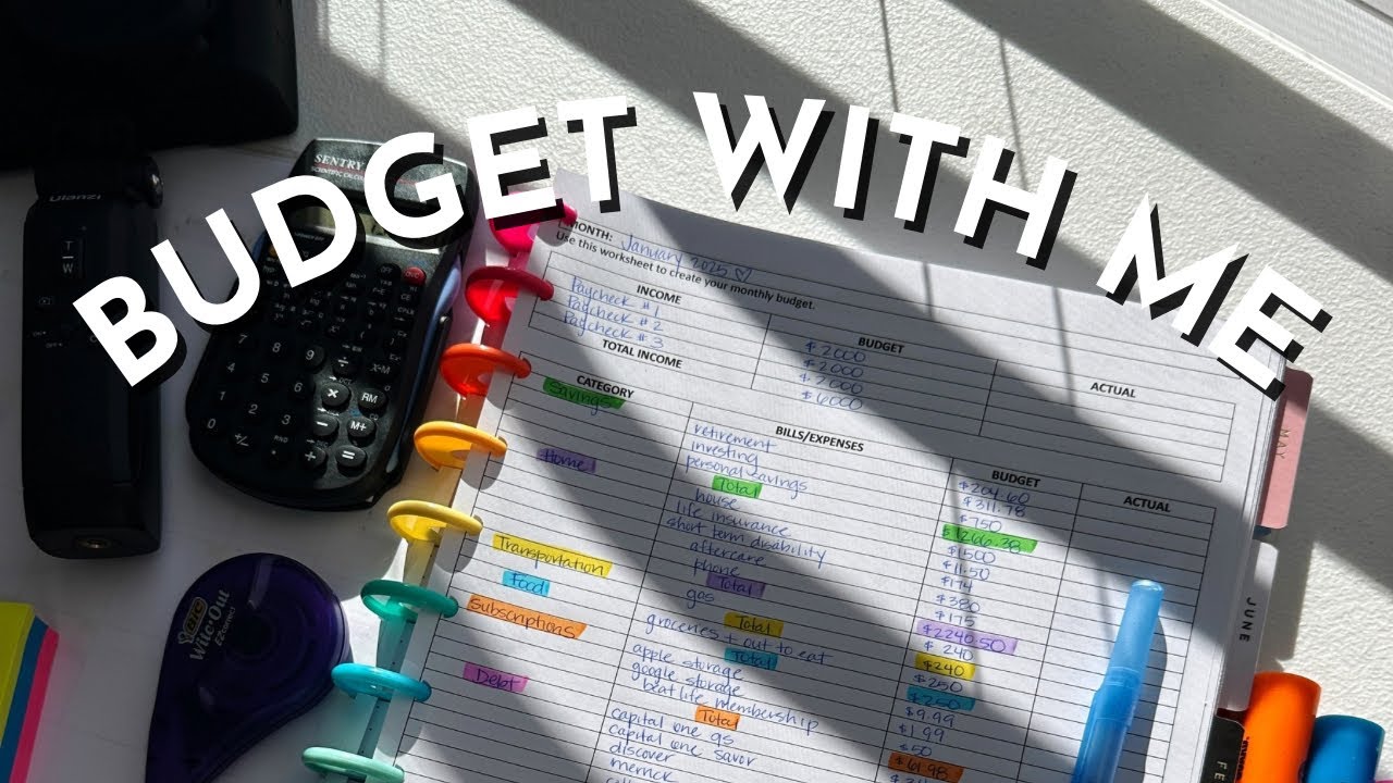 How to Budget Monthly Using the Zero Based Budgeting Method - YouTube