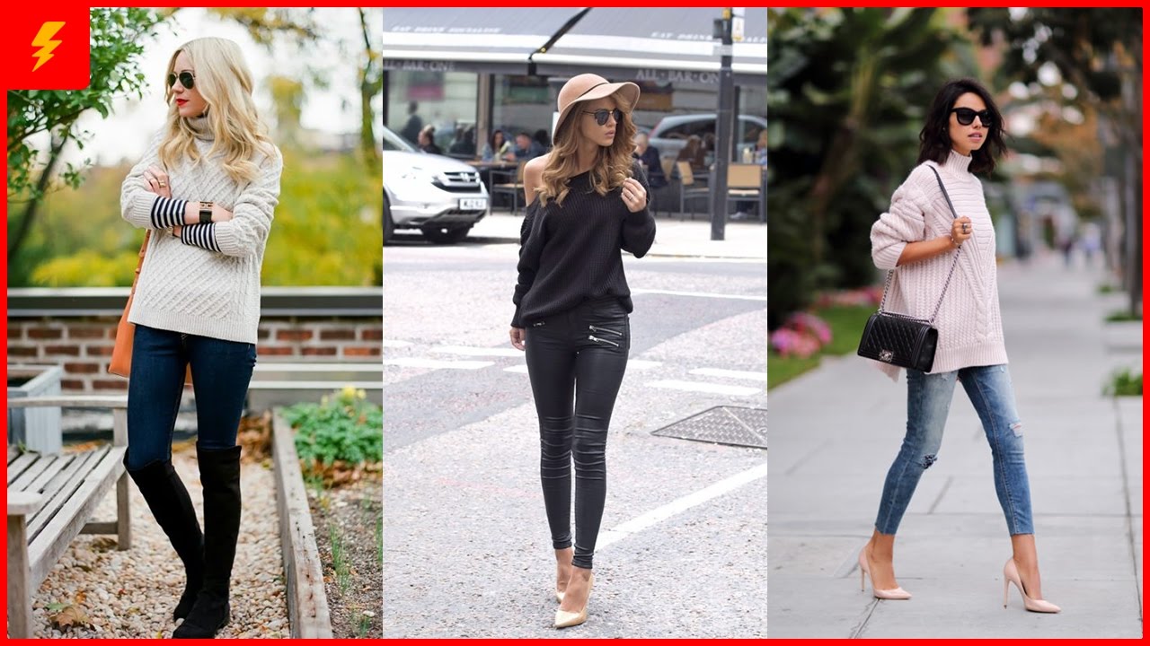 How to Wear Soft and Worm Sweaters - YouTube