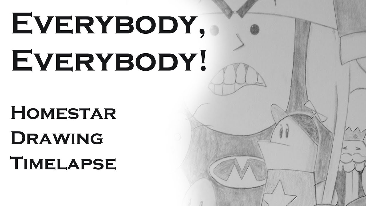 Everybody, Everybody! | Homestar Runner Drawing Timelapse - YouTube