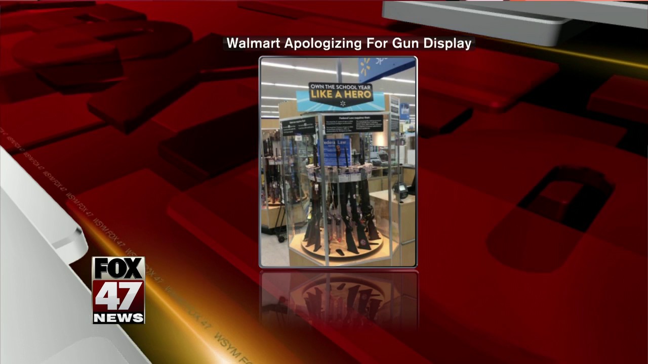 Walmart under fire over back-to-school gun display - YouTube