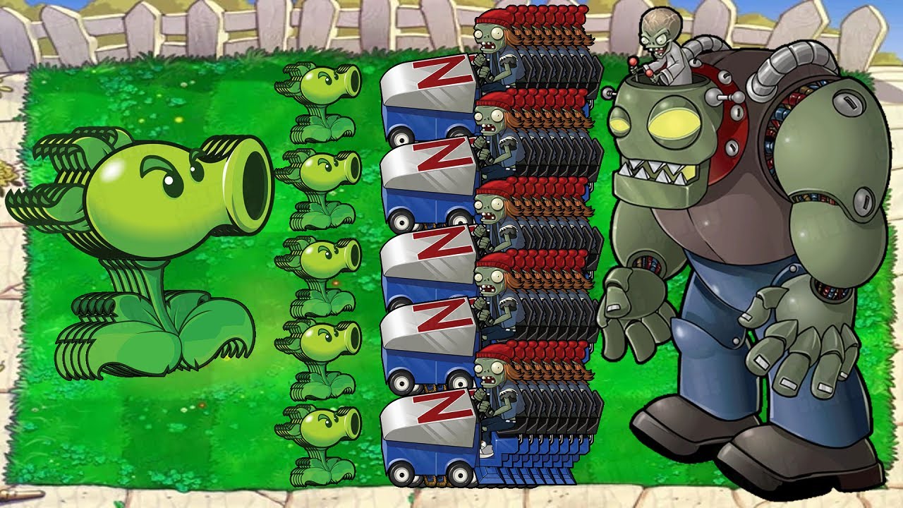 99 Repeater vs Every 999 Zombie + Dr. Zomboss! - Plants vs Zombies ...