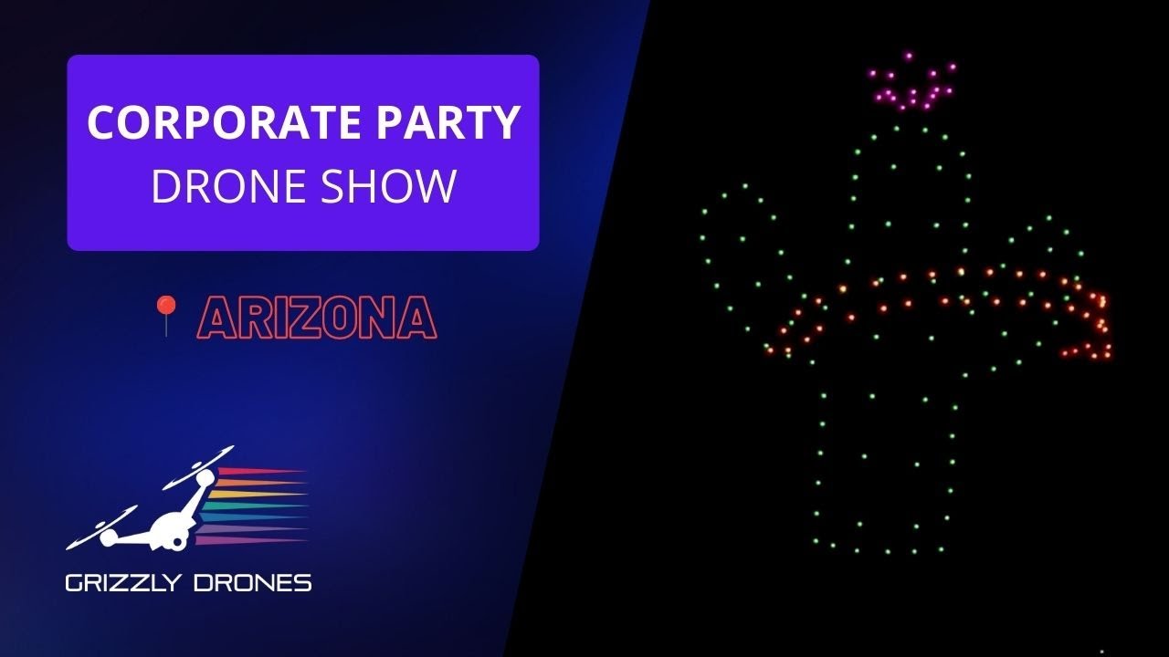 150 Drones Show for Corporate Event in Arizona - YouTube