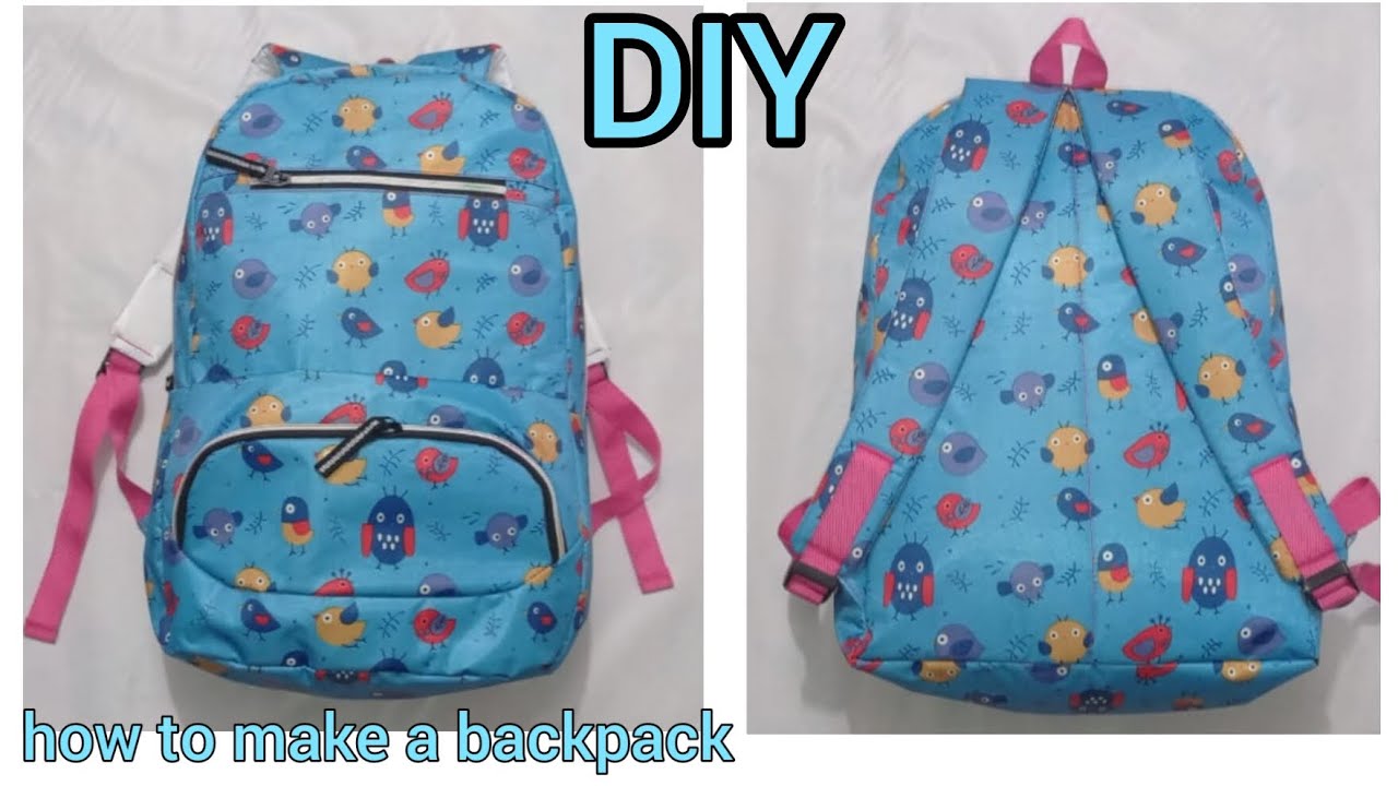 DIY Cara membuat tas / Amazing school and college backpack sewing ...