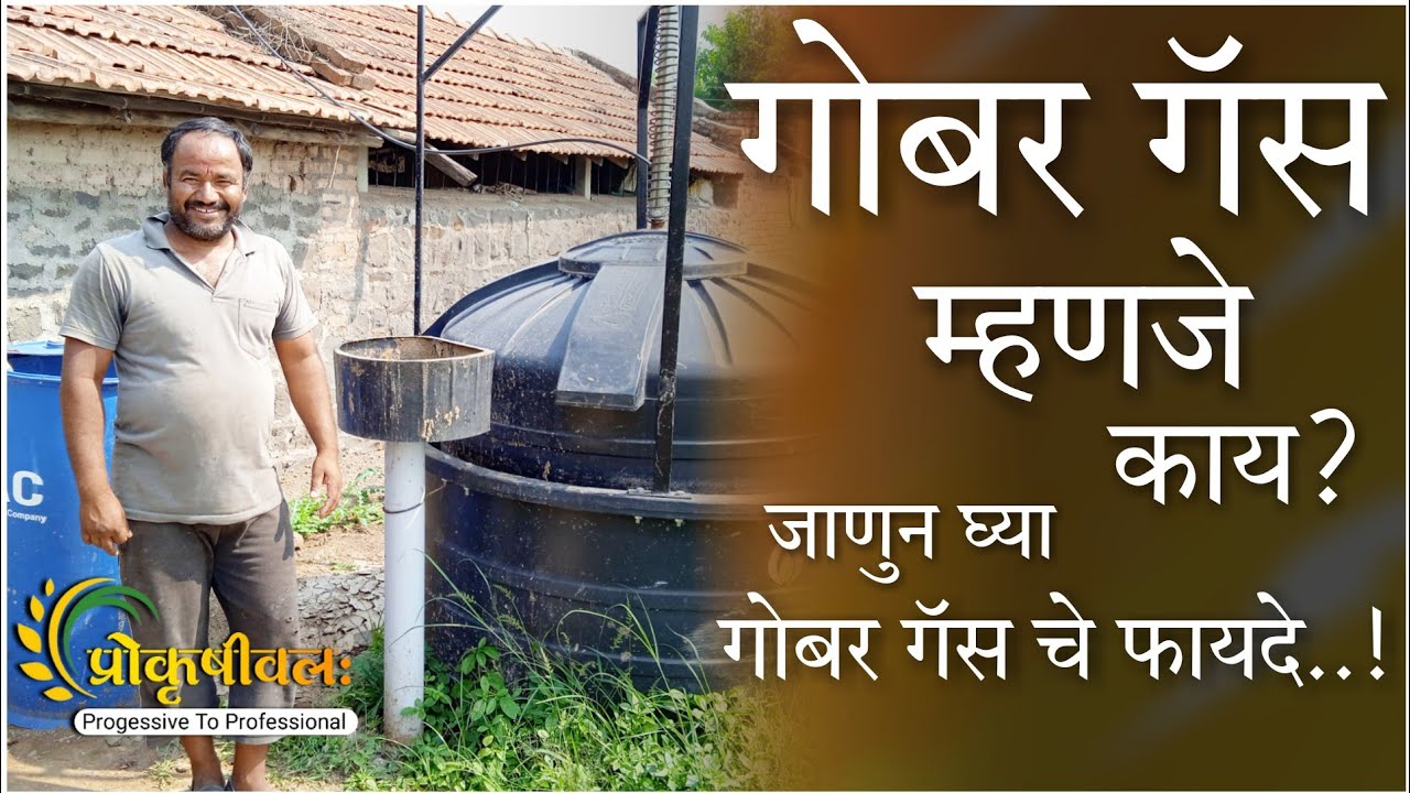 Gobar Gas | गोबर गॅस म्हणजे काय? | Gobar gas plant information in ...