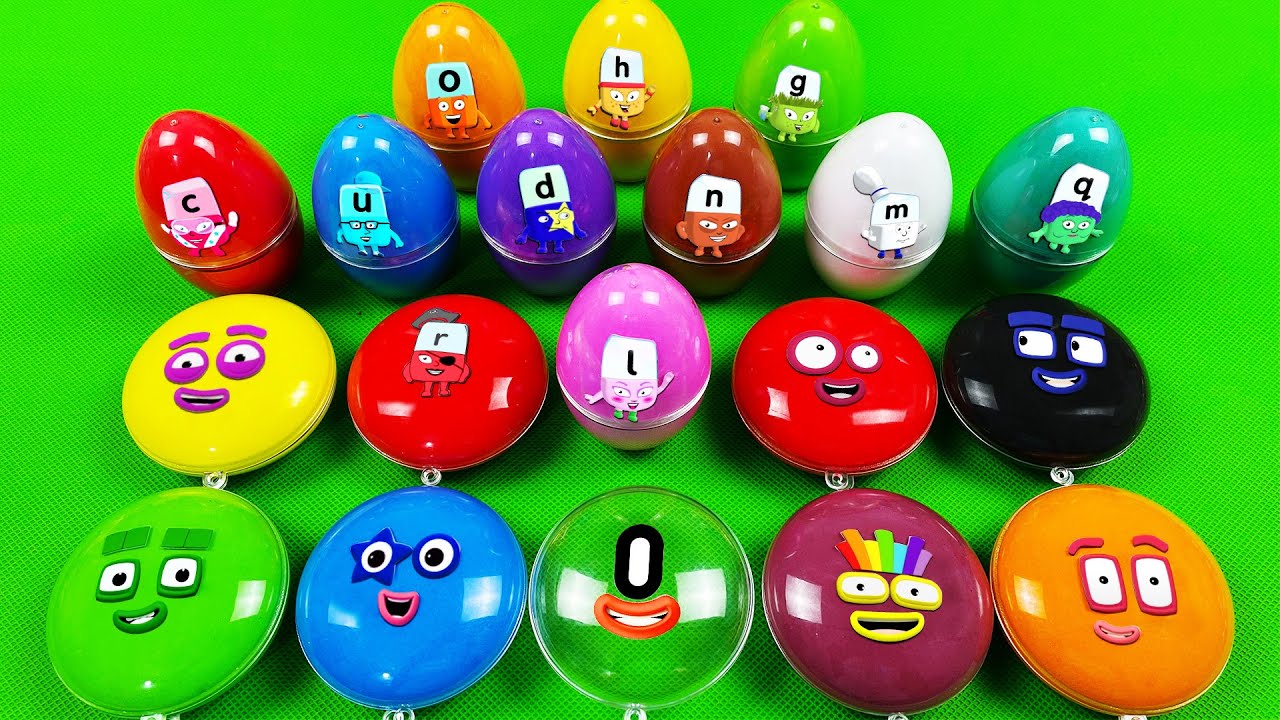 Numberblocks & Alphablocks - Looking All Clay With Dinosaur eggs, Cake ...