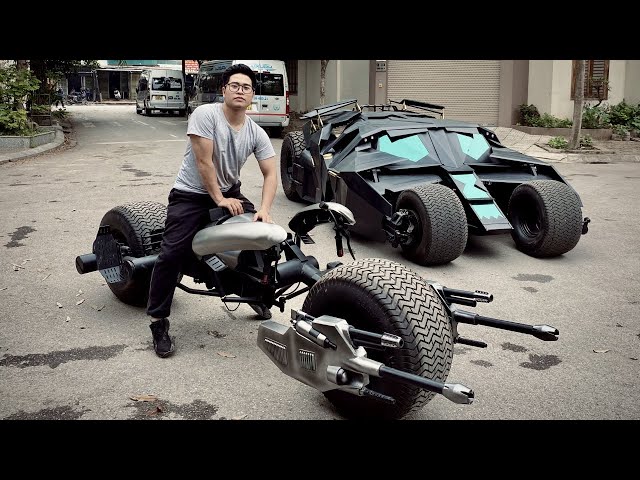 Real Batman Motorcycle Batman Batpod Custom Motorcycle On The Road