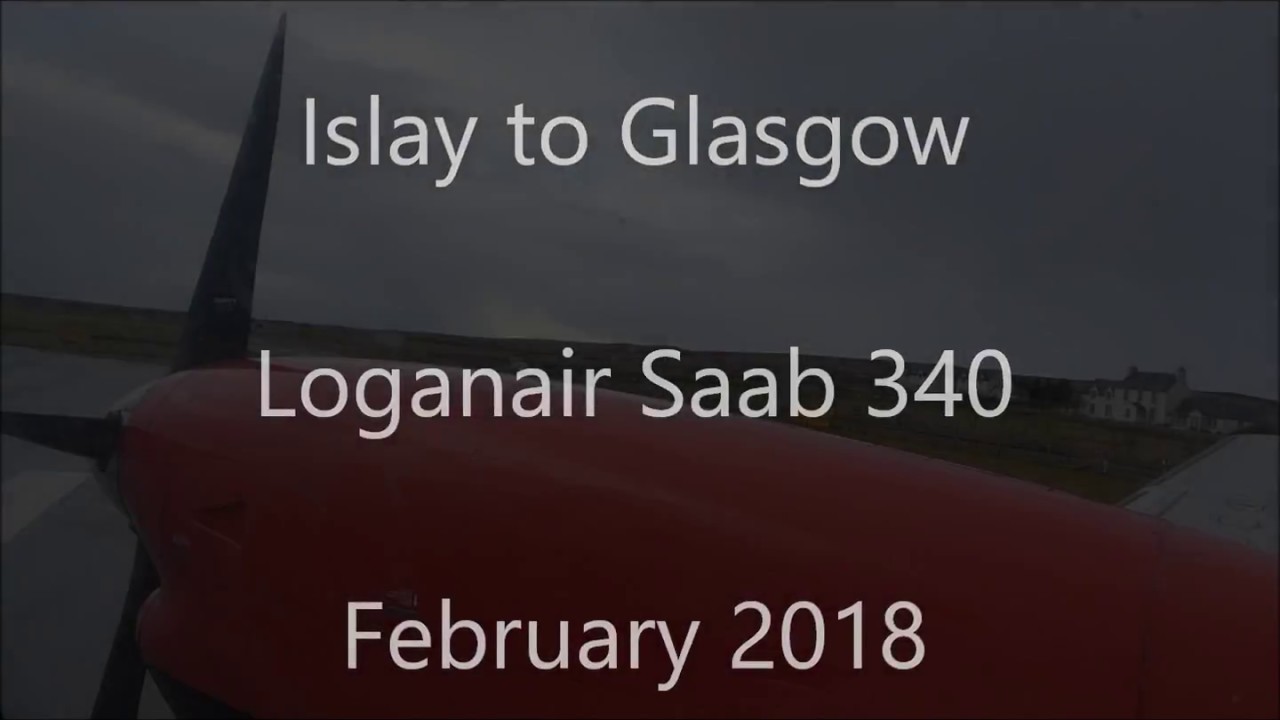 Beautiful full flight: Islay to Glasgow, Loganair Saab 340 - YouTube