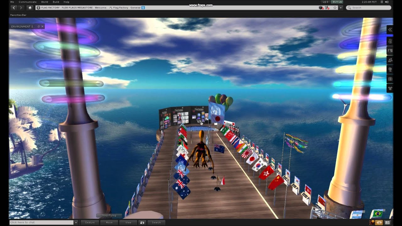 Second Life - FLAG FACTORY - FLEXI FLAGS MEGASTORE - YouTube