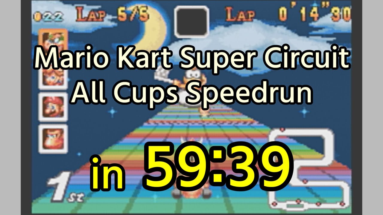 Mario Kart Super Circuit - All Cups (150cc) speedrun in 59:39 - YouTube