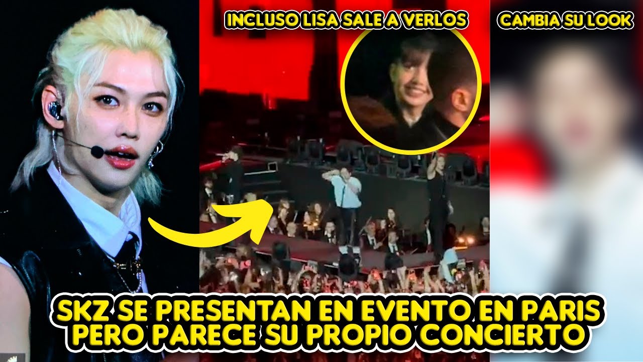 STRAY KIDS SE PRESENTAN EN EVENTO EN PARIS + LISA VE EL SHOW DE SKZ ...