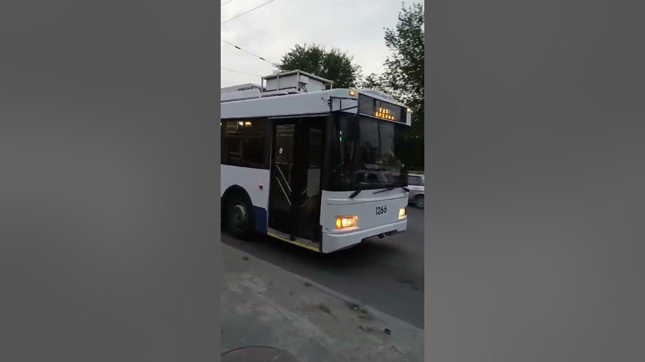Троллейбус-донор. Тролза-5275.03 "Оптима" №1266, маршрут 9. Проспект Ленина. - YouTube