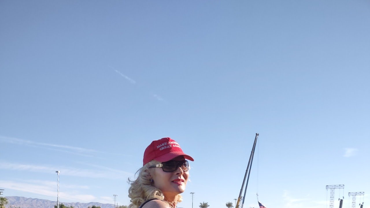 Live from the Trump Rally in Coachella Morning waiting - YouTube