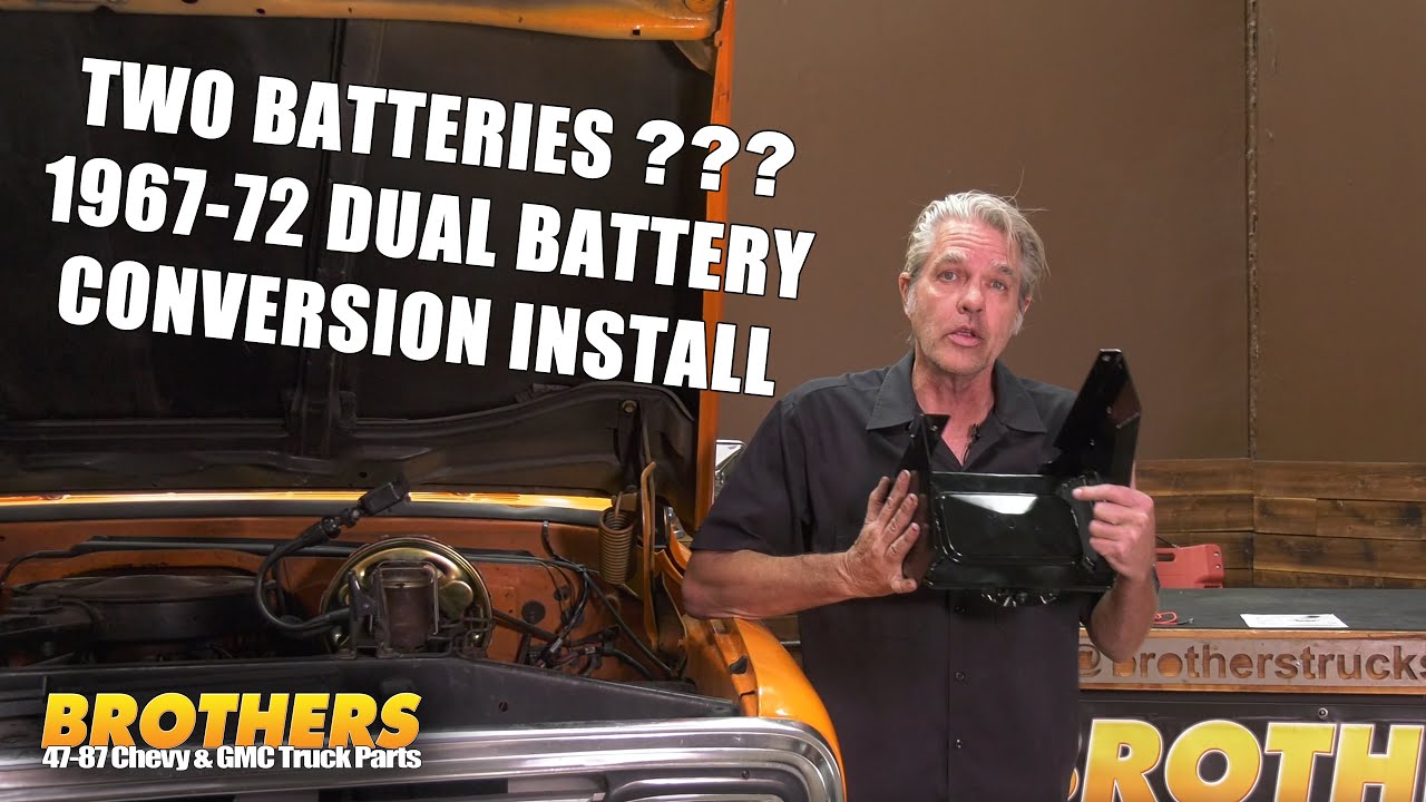 1967-72 Chevy & GMC Truck Factory Dual Battery Option RPO #TP2 Install ...