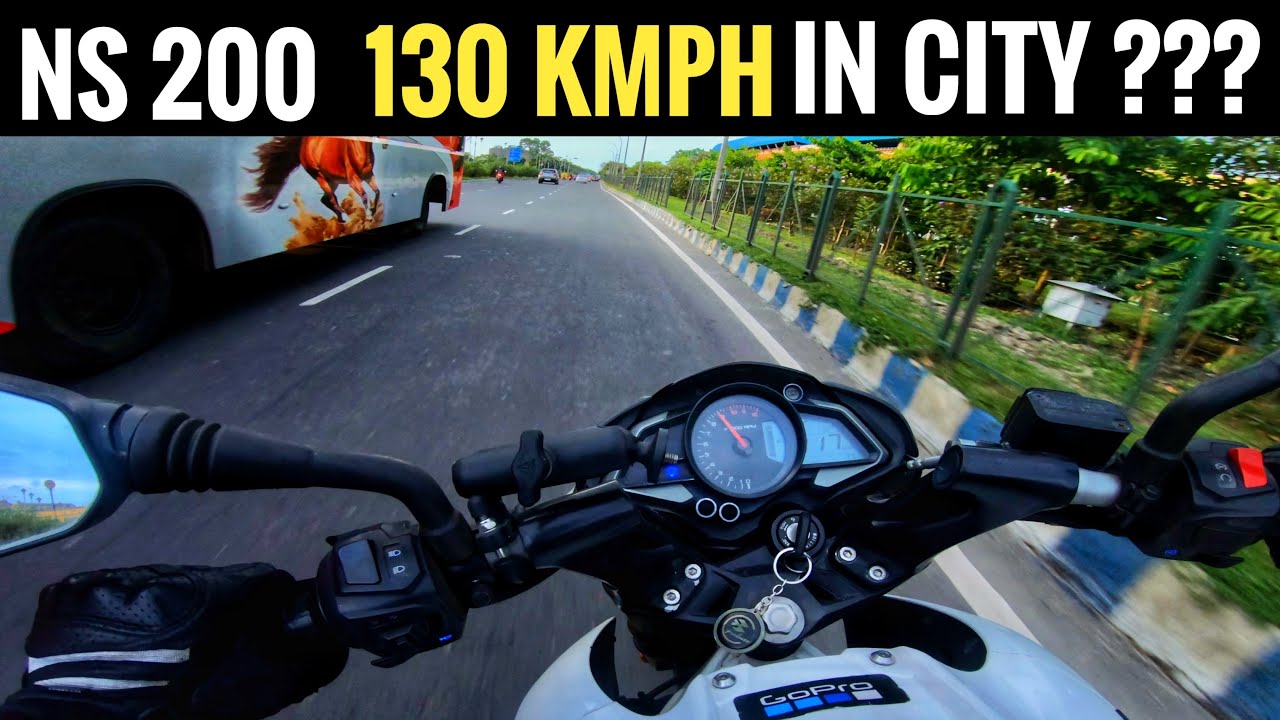 I almost hit top speed on my NS 200 in city | NS 200 City Hyper Ride 4K ...