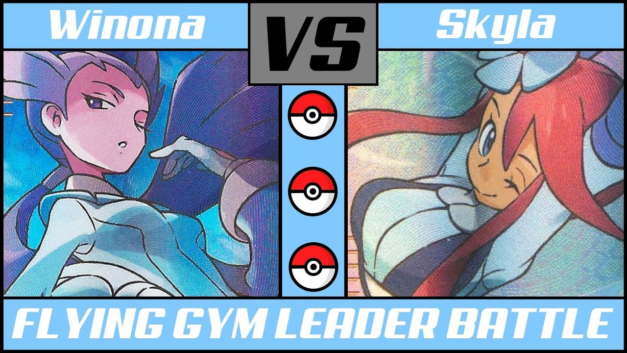 Flying Gym Leader Battle: WINONA vs. SKYLA (Pokémon Sun/Moon) - YouTube