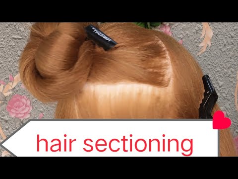 how to do hair sectioning step by step .By sapna pandey #shortvideo # ...