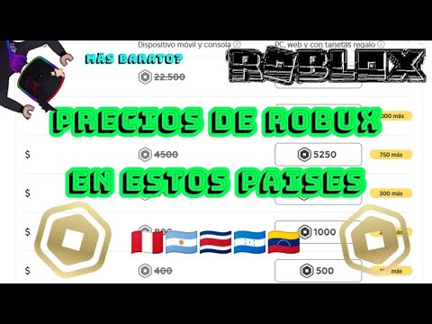 PRECIOS DE ROBUX EN PERU,ARGENTINA,COSTA RICA,VENEZUELA Y HONDURAS 🪙 ...