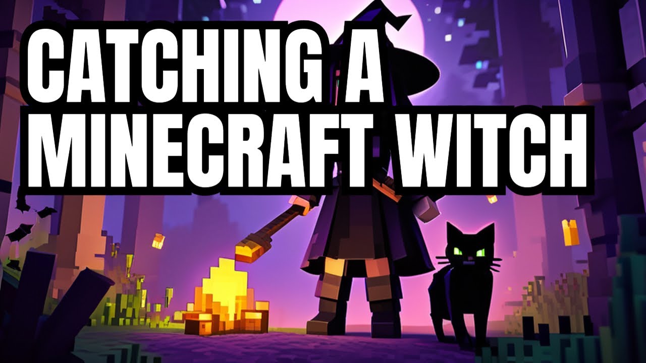 How to catch a witch in minecraft - YouTube
